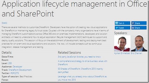 Application Lifecycle Management in SharePoint 2013 & Office 365 using ...